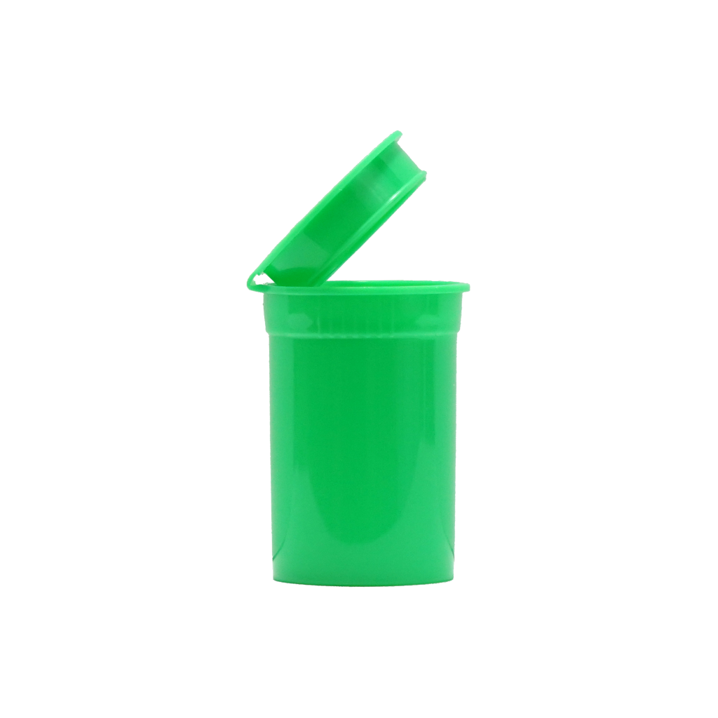 6 Dram Child Resistant Pop Top Bottles Opaque Green - 720 Units – astor ...