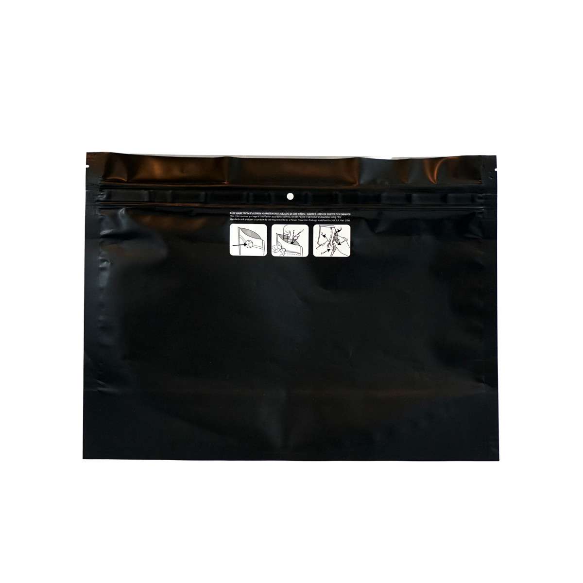 Dymapak Child Resistant Exit Bags Large Black - 100 Units – astor works