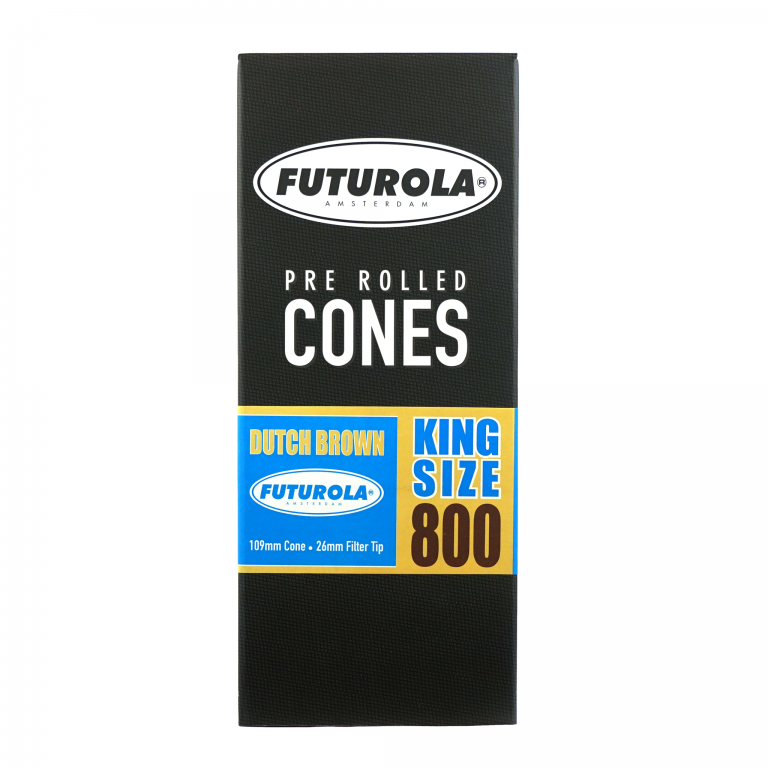 Futurola Pre-Rolled Cones Dutch Brown King Size 109mm - 800 Units ...